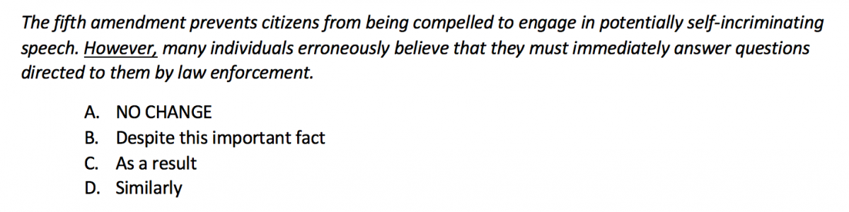 ArborBridge: How to Approach "Transition" Questions on the SAT Writing ...